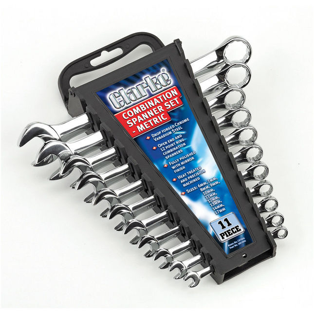 Clarke CHT806 11 Piece 6 - 19mm Combination Spanner Set - Clarke ...