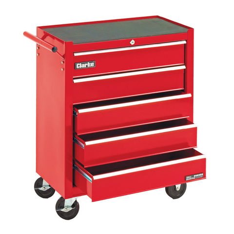 Clarke CTC500C Mechanics Steel 5 Drawer Tool Cabinet Clarke International Clarke International